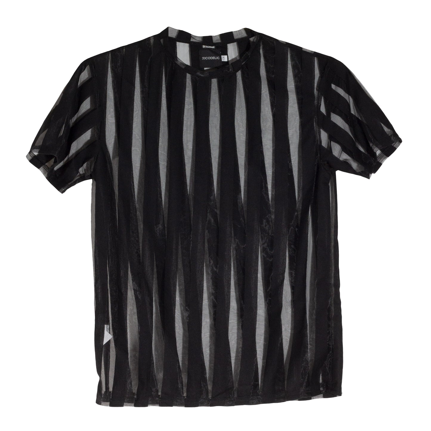 PY0001 Playera Transparencia rayas negra – AlexandersKing Underwear